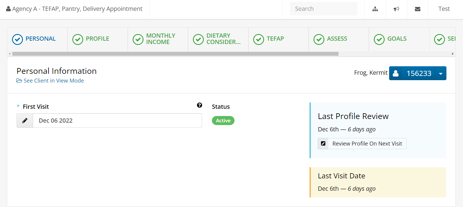 Client and household management (Searching, Updating, Archiving, Linking) – Link2Feed