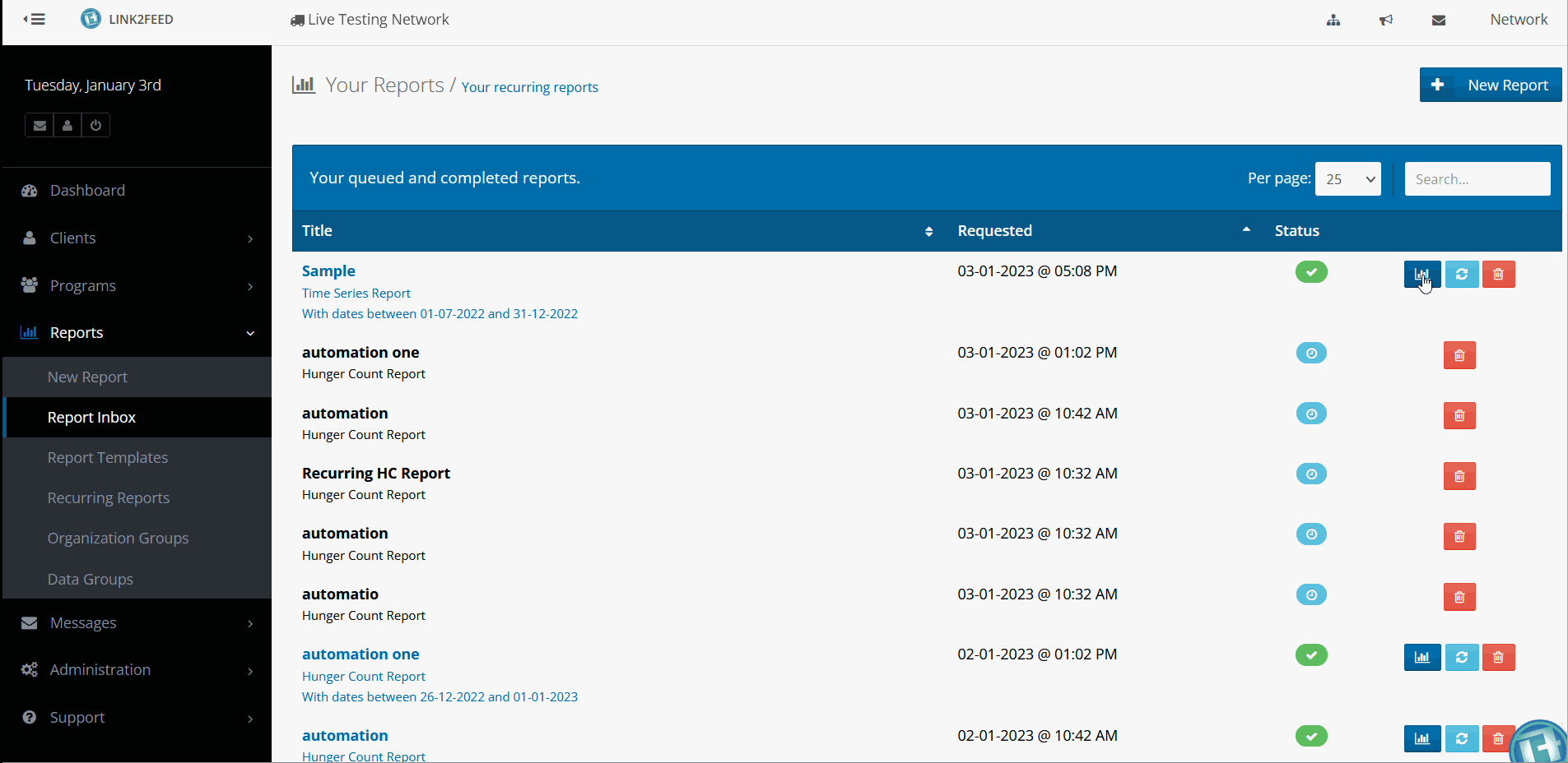 How do I use a Time Series Report? – Link2Feed