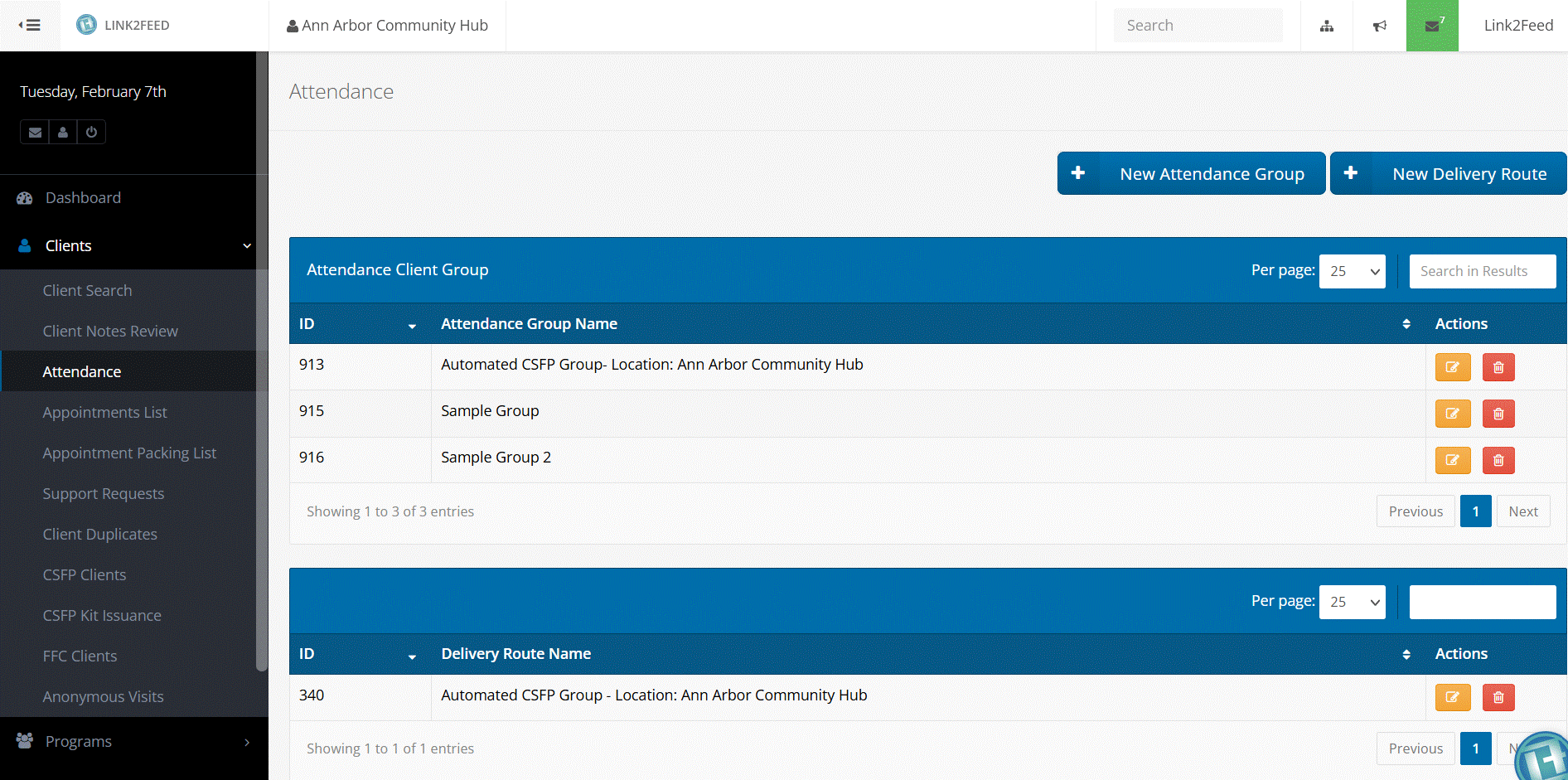 Attendance Feature – Link2Feed