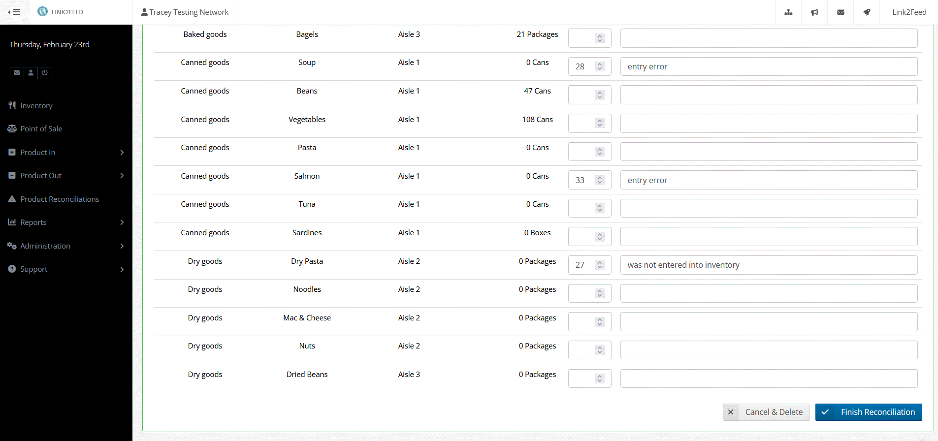 Product Reconciliation – Link2Feed