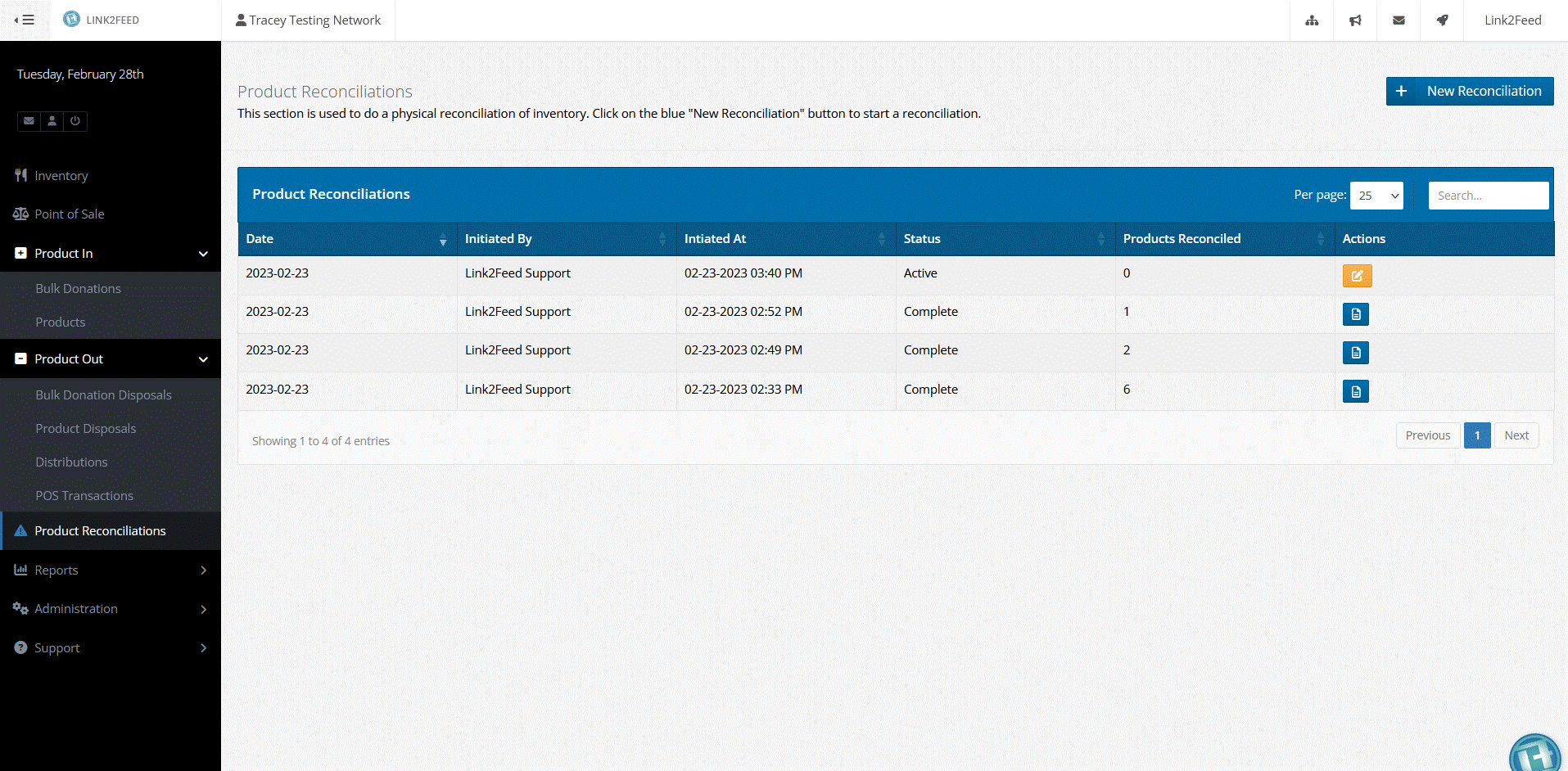 Product Reconciliation – Link2Feed