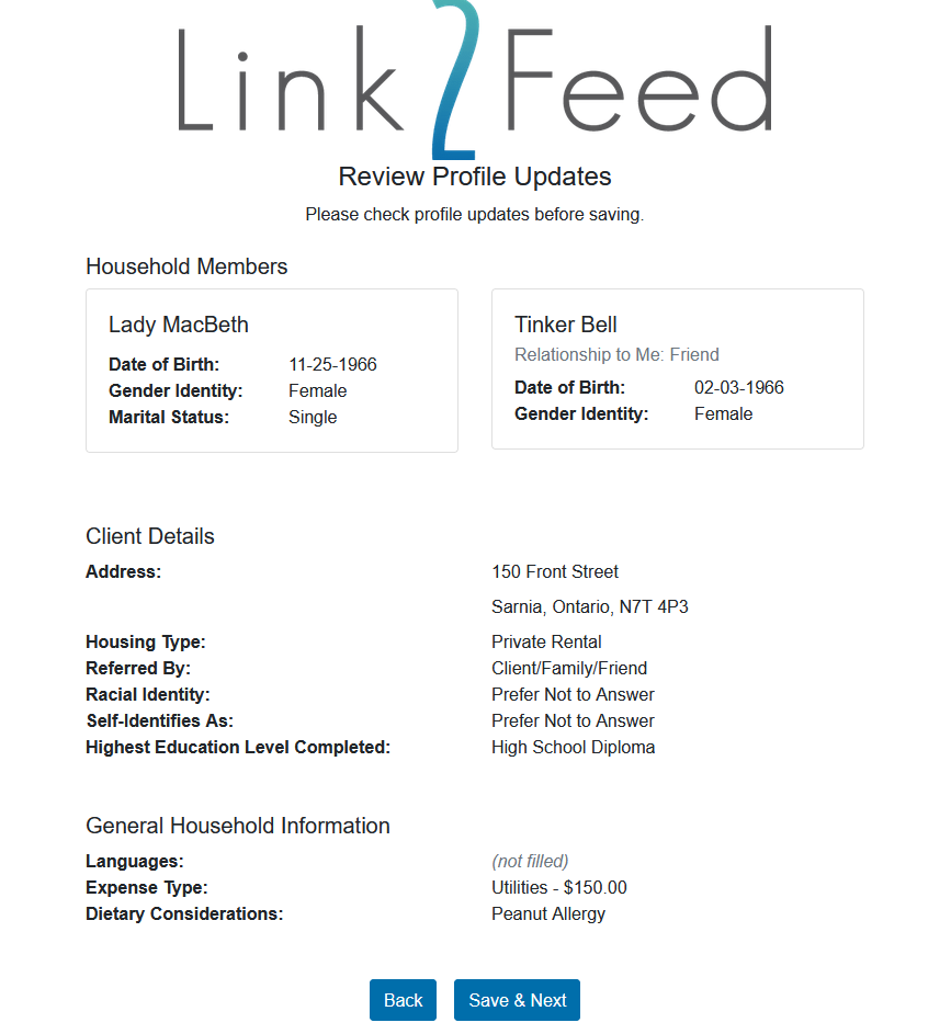 CNCT Client Administration – Link2Feed