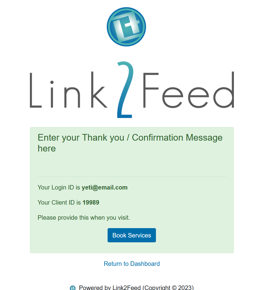 CNCT Client Administration – Link2Feed